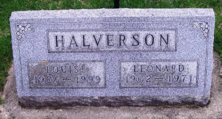 HALVERSON, LOUISE - Winneshiek County, Iowa | LOUISE HALVERSON - Iowa ...