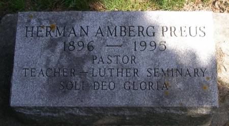 PREUS, HERMAN AMBERG - Winneshiek County, Iowa | HERMAN AMBERG PREUS ...