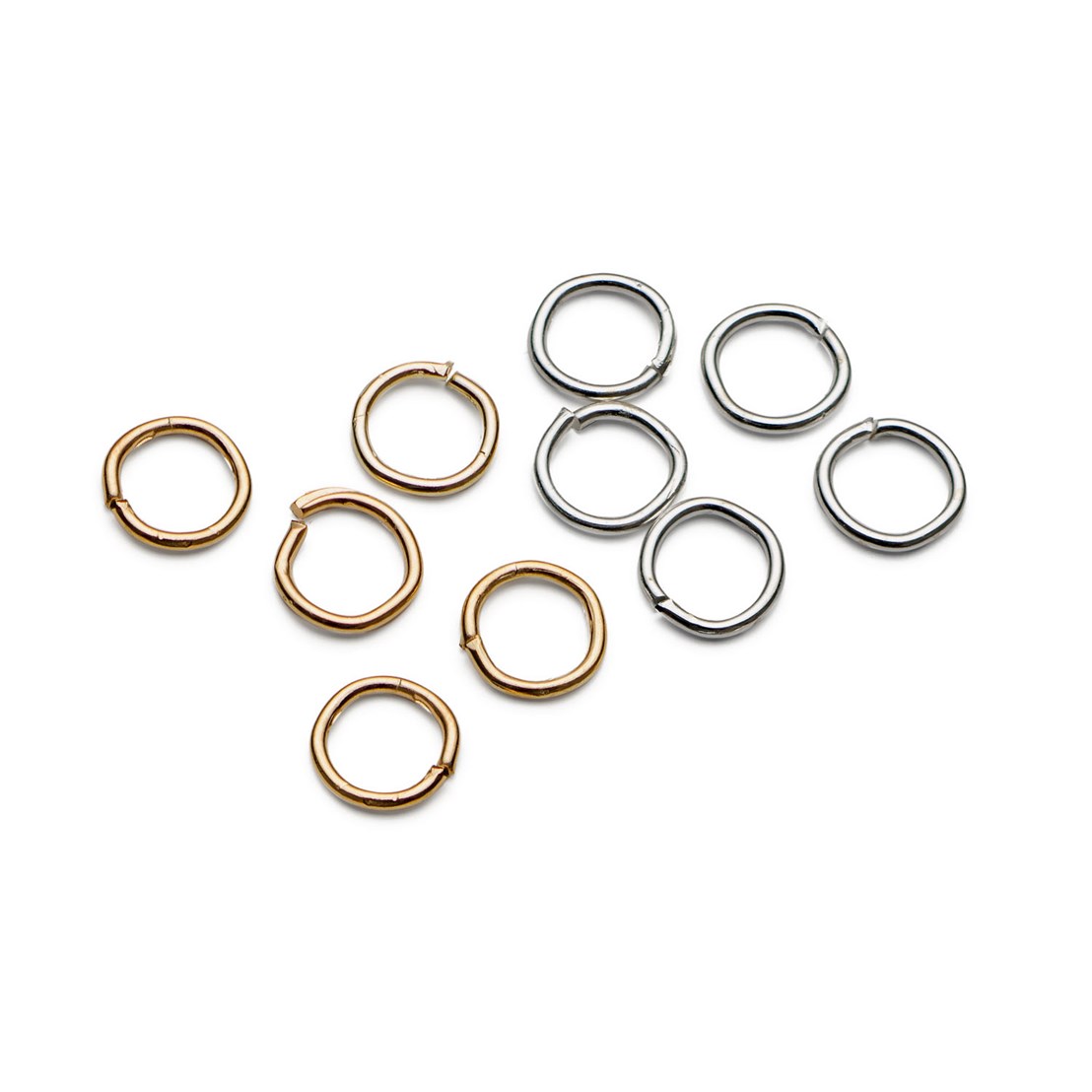 Plated 4mm Round Jump Rings (Pack of 50)
