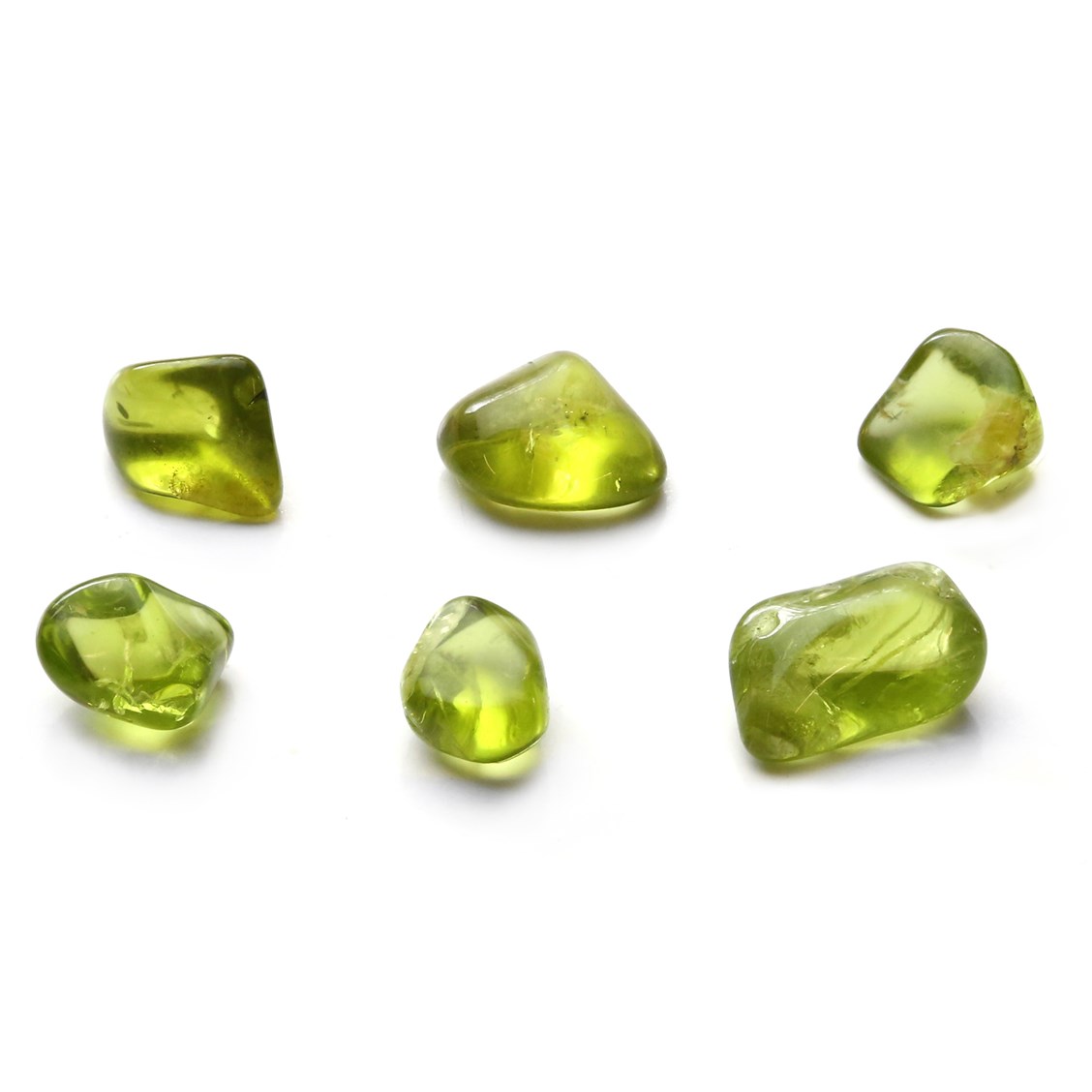 Natural Peridot Tumbled Polished Stones (Undrilled)