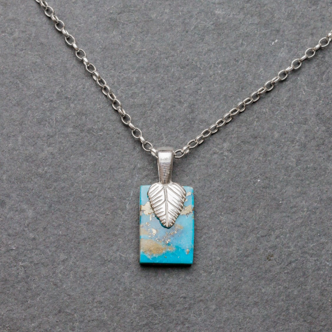 Silver Plated Leaf Design Glue-On Bail