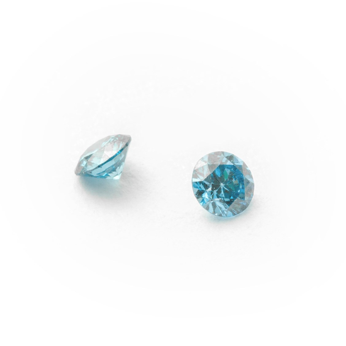 Blue Diamond Faceted Stone