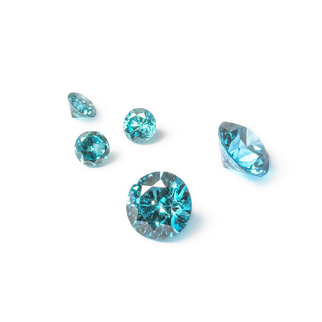 Blue Diamond Faceted Stone