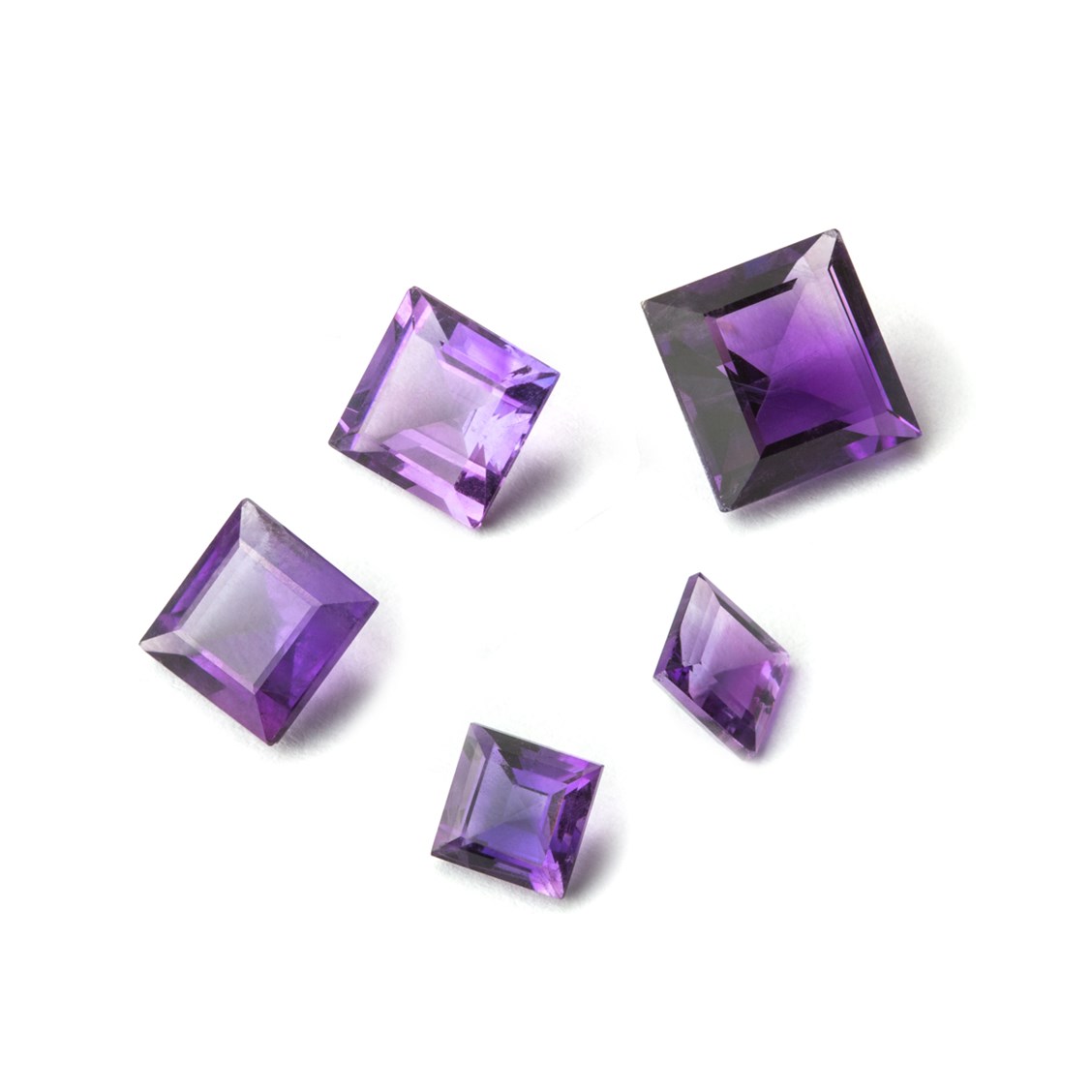 African Amethyst Faceted Stones
