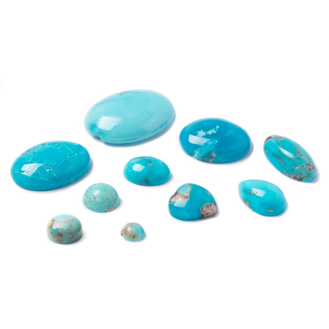 Turquoise Matrix Cabochons