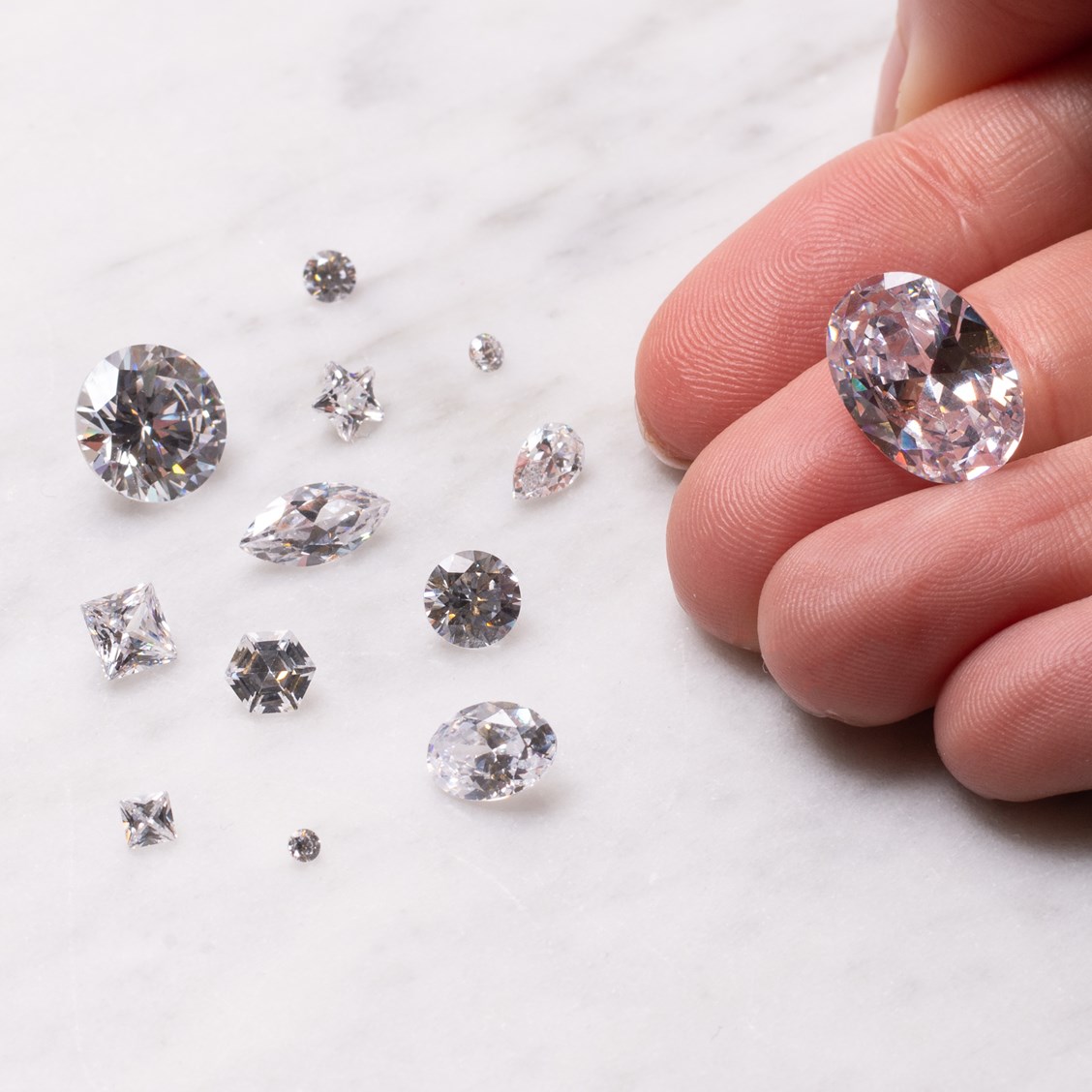 Cubic Zirconia Faceted Stones