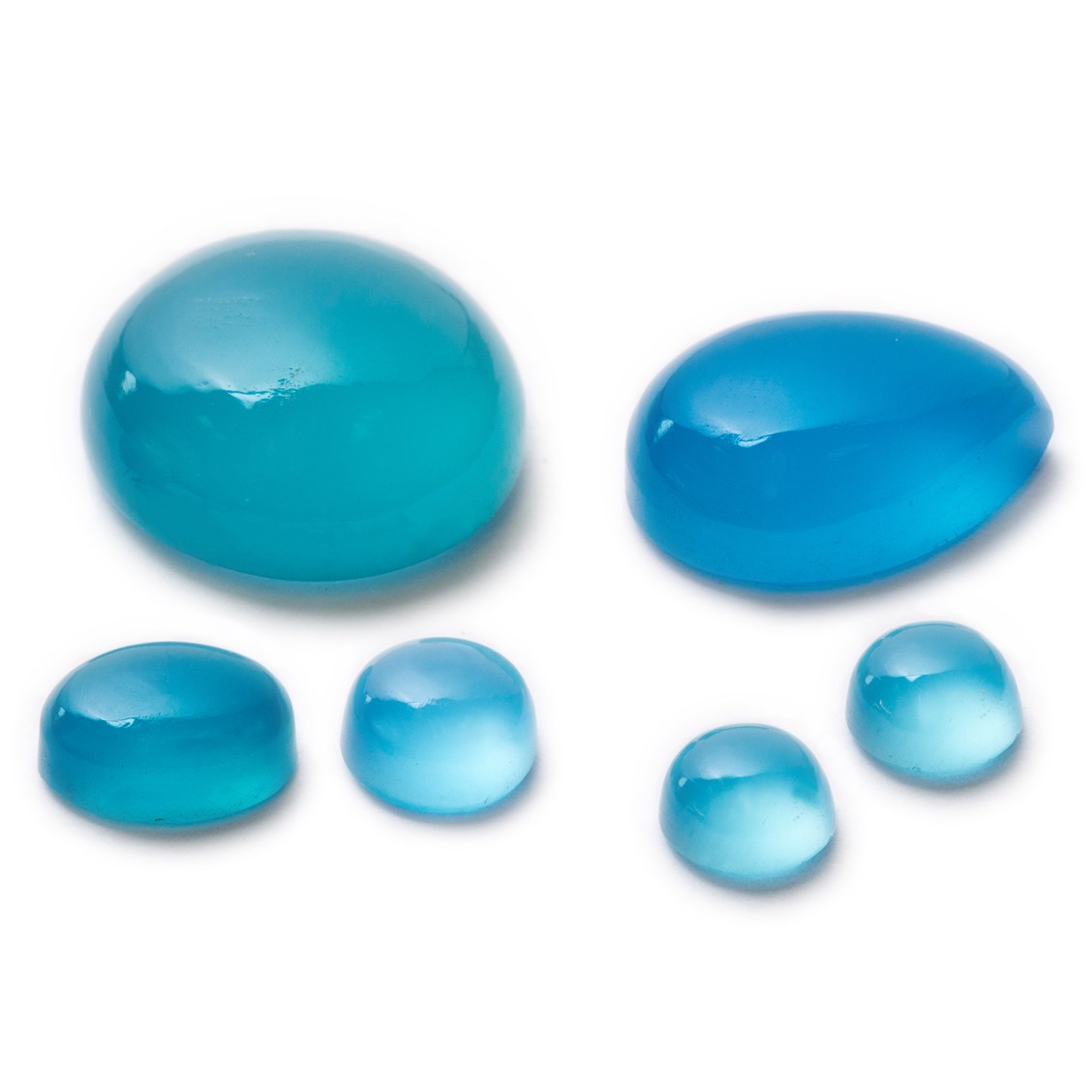 Blue Chalcedony Cabochons