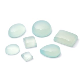 Natural Blue Chalcedony Cabochons