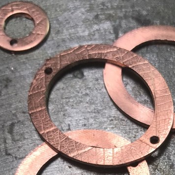 Textured Washer Bracelet Tutorial | Kernowcraft Blog