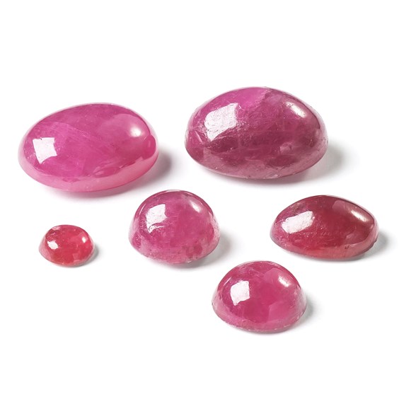 Ruby Cabochons