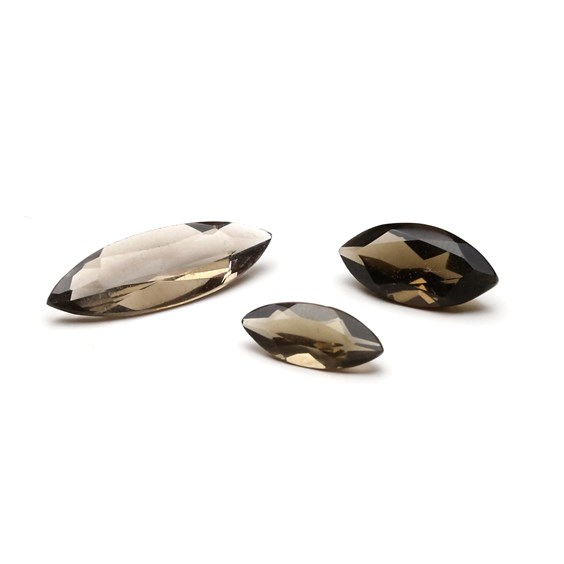 Smoky Quartz Faceted Stones