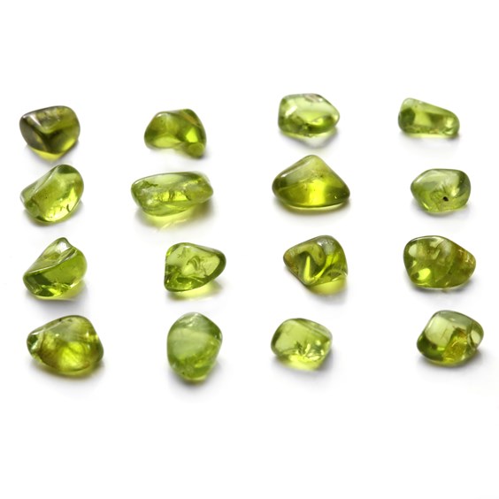 Natural Peridot Tumbled Polished Stones (Undrilled)