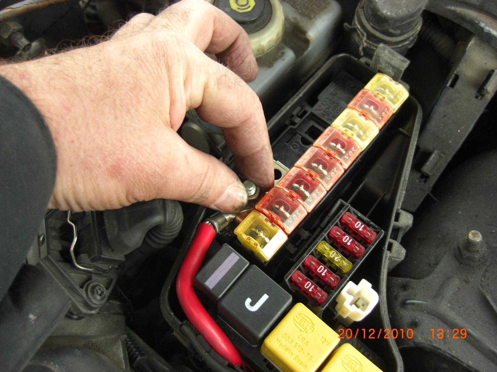 B+ terminal repair - main fuse box