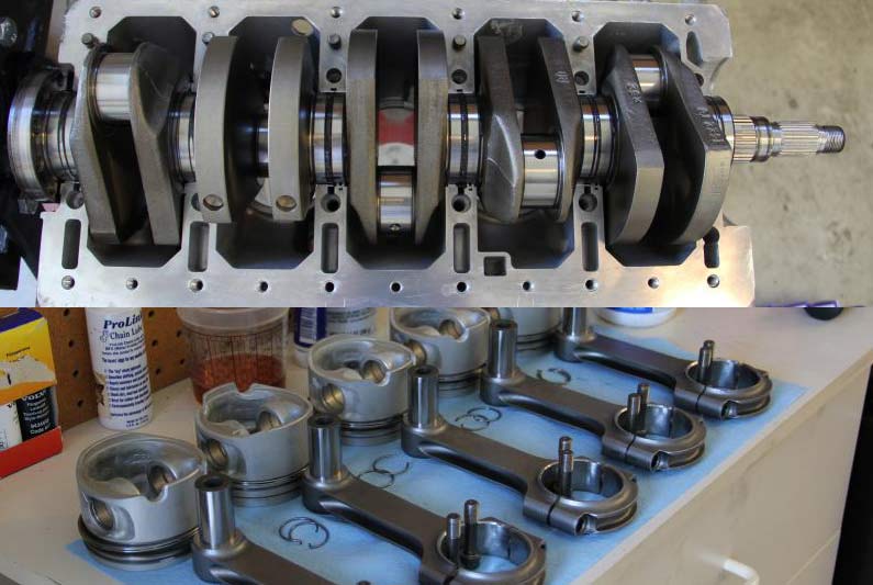 Parts for Rebuilding a Volvo 5 Cylinder Engine