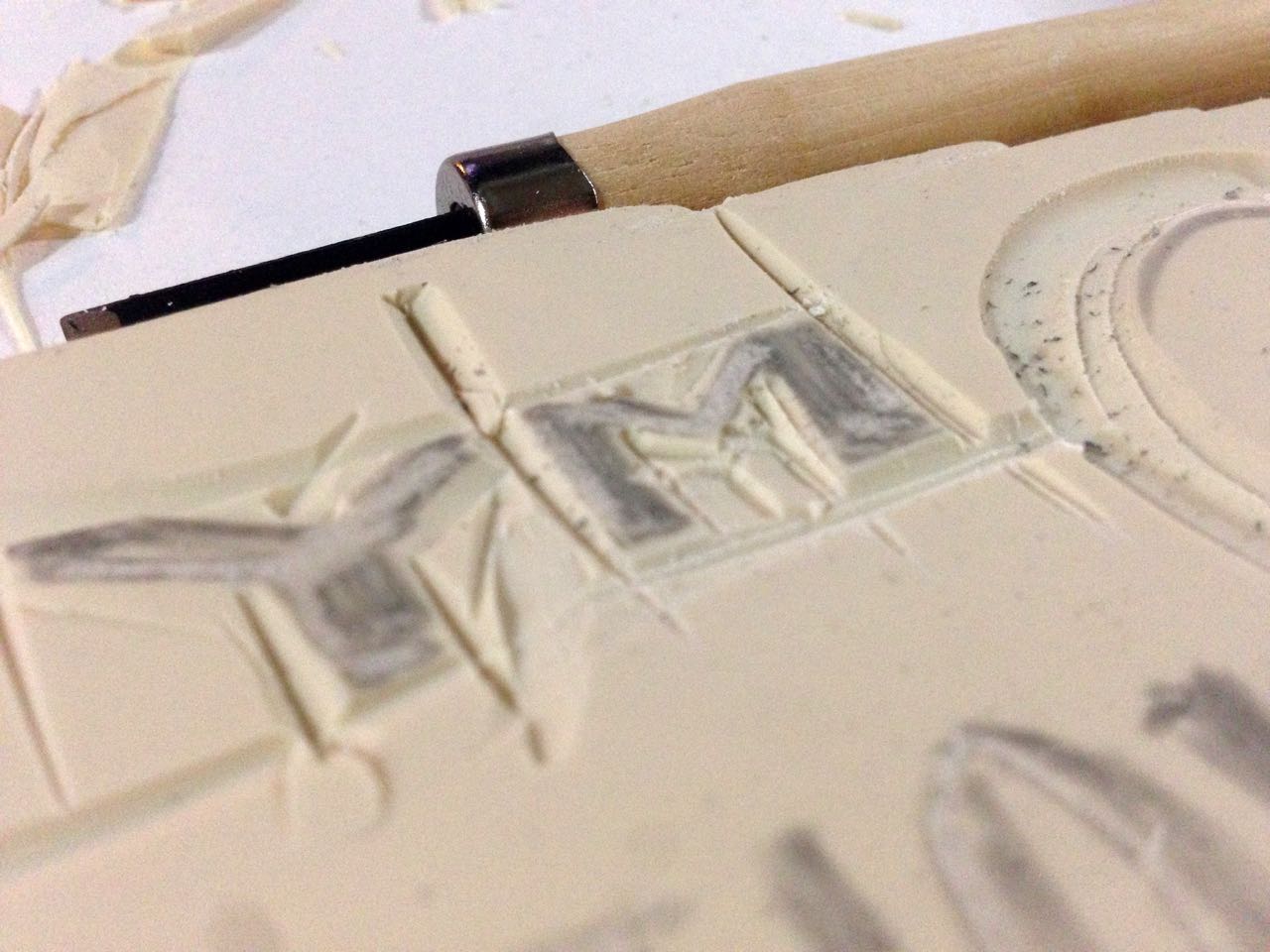 Making Volvo Prints from Block Cuts