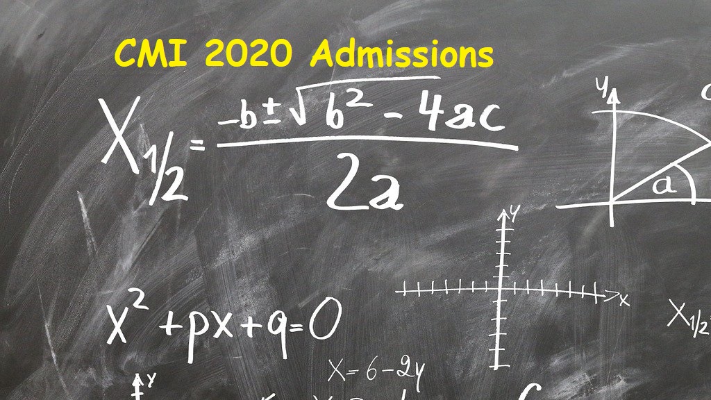 CMI Applications Started. Exam on 15th May