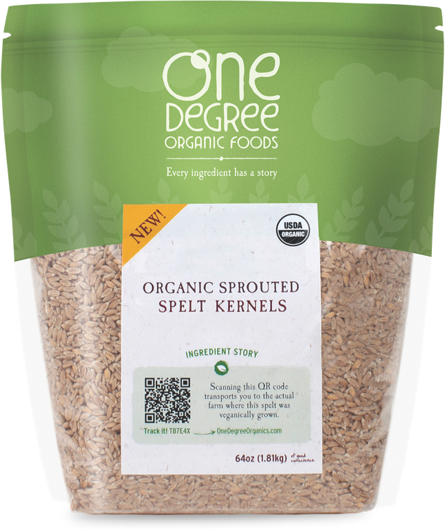 Organic Sprouted Spelt Kernels – One Degree Organics