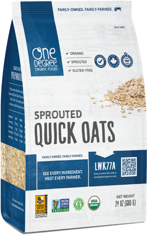 Organic Sprouted Quick Oats – One Degree Organics