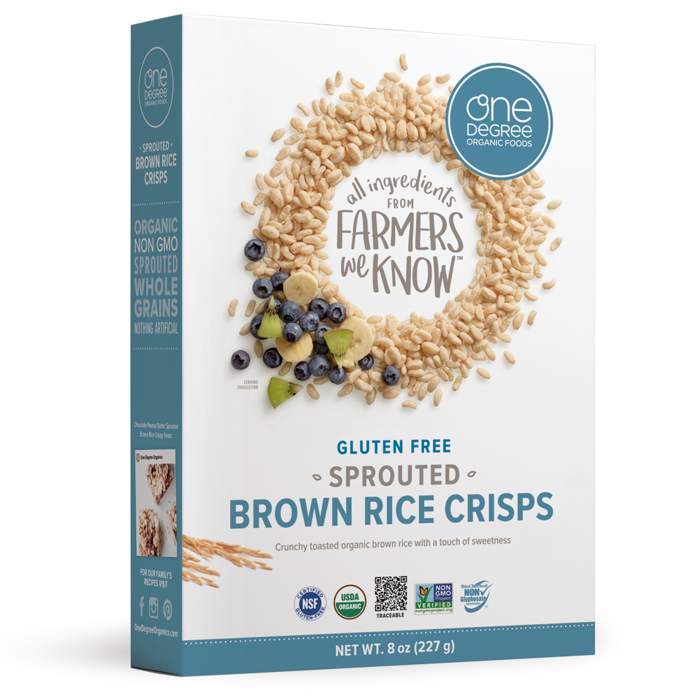 Sprouted Brown Rice Crisps - One Degree Organics
