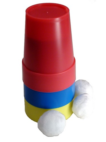 Colorful Cups and Balls