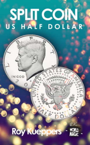 SPLIT COIN (2 COIN SET) - US HALF DOLLAR by Roy Kueppers US Half Dollar
