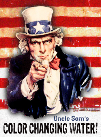 Uncle Sam's Color Changing Water