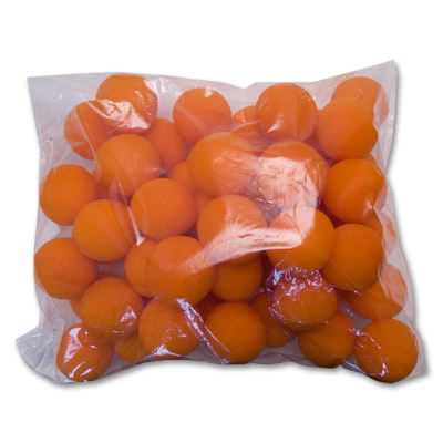 2 inch Super Soft Sponge Ball (Orange) Bag of 50 from Magic by Gosh ORA