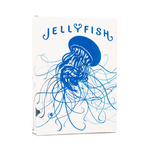 Jellyfish Playing Cards Blue Gilded