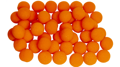 1 inch Super Soft Sponge Ball (Orange) Bag of 50 from Magic By Gosh