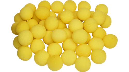 1 inch Super Soft Sponge Ball (Yellow) Bag of 50 from Magic By Gosh