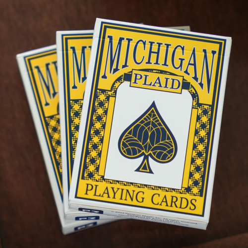 Michigan Plaid Playing Cards Single Deck
