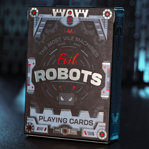 Evil Robots Playing Cards