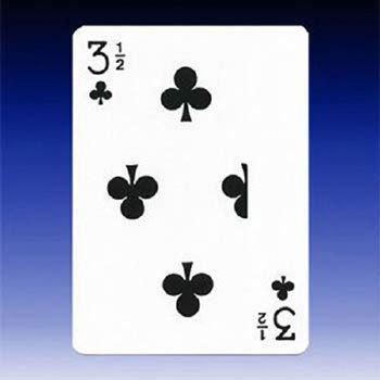 3 1/2 of Clubs Card
