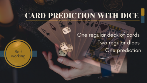 Card prediction with dice by Francesco Ceriani Instant Download