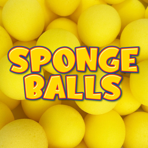 Sponge Balls by Penguin Magic 2" Yellow 4-Pack