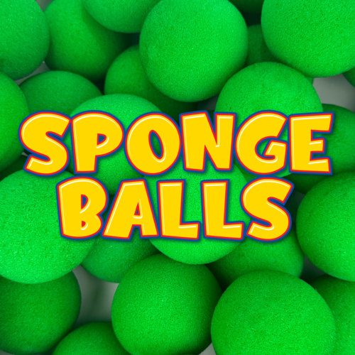 Sponge Balls by Penguin Magic 2" Green 50-Pack