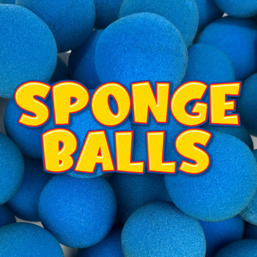 Sponge Balls by Penguin Magic 2" Blue 50-Pack