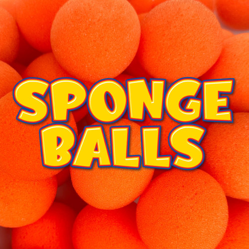 Sponge Balls by Penguin Magic 2" Orange 4-Pack
