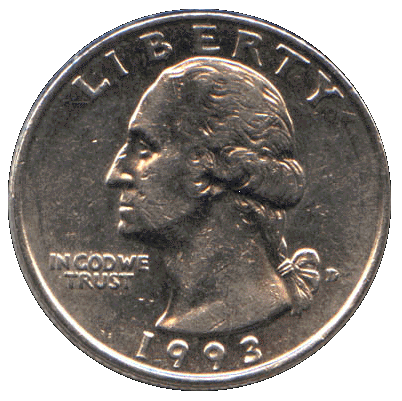 Double Sided Coin U.S. Quarter - Heads