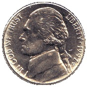 Double Sided Coin U.S. Nickel - Heads