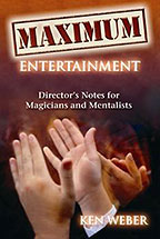 Maximum Entertainment by Ken Weber Book