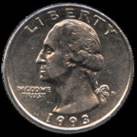 Double Sided Coin U.S. Quarter - Heads