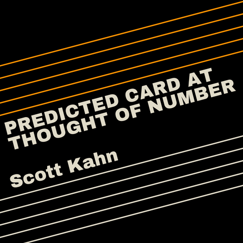 Predicted Card At Thought Of Number (PCATON) by Scott Kahn Instant Download