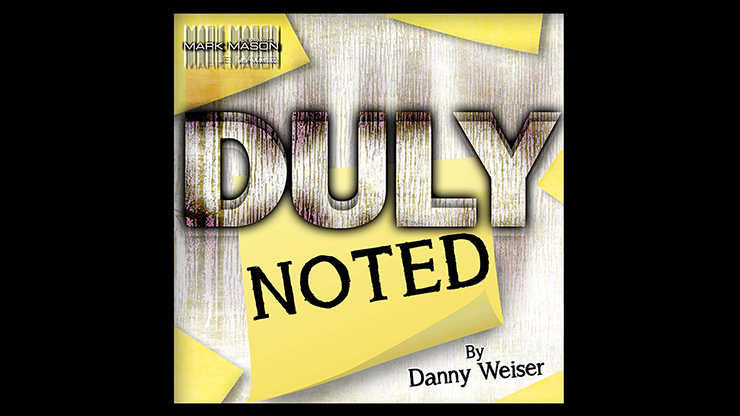 DULY NOTED Blue (Gimmick and Online Instructions) by Danny Weiser