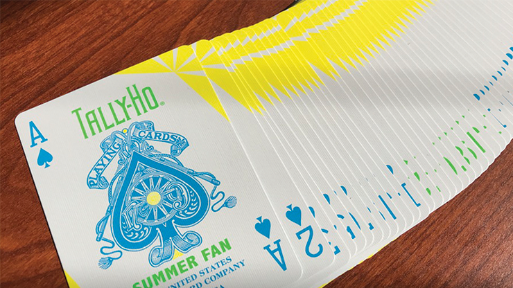 Tally Ho Fan Back Summer Playing Cards