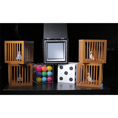 Transformation of Dice to Crystal Cube to 4 Cases by Tora Magic