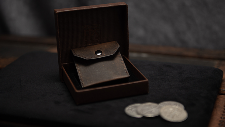 FPS Coin Wallet Brown (Gimmicks and Online Instructions) by Magic Firm