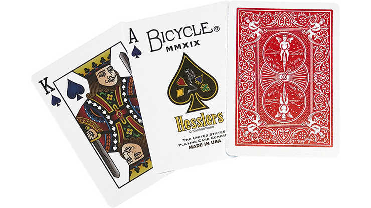 Hesslers Rider Back (Red) Playing Cards