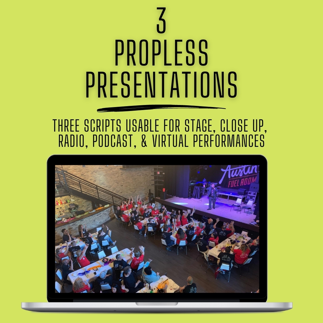 Three Propless Presentations by Joe Diamond Instant Download