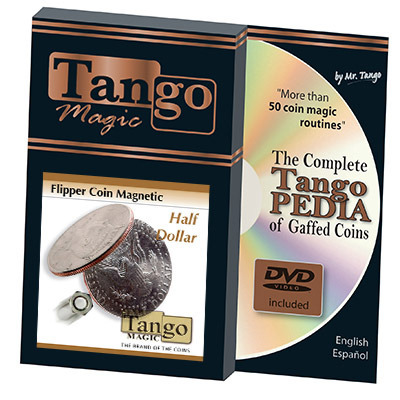 Magnetic Flipper Coin (Half Dollar)(D0042)by Tango